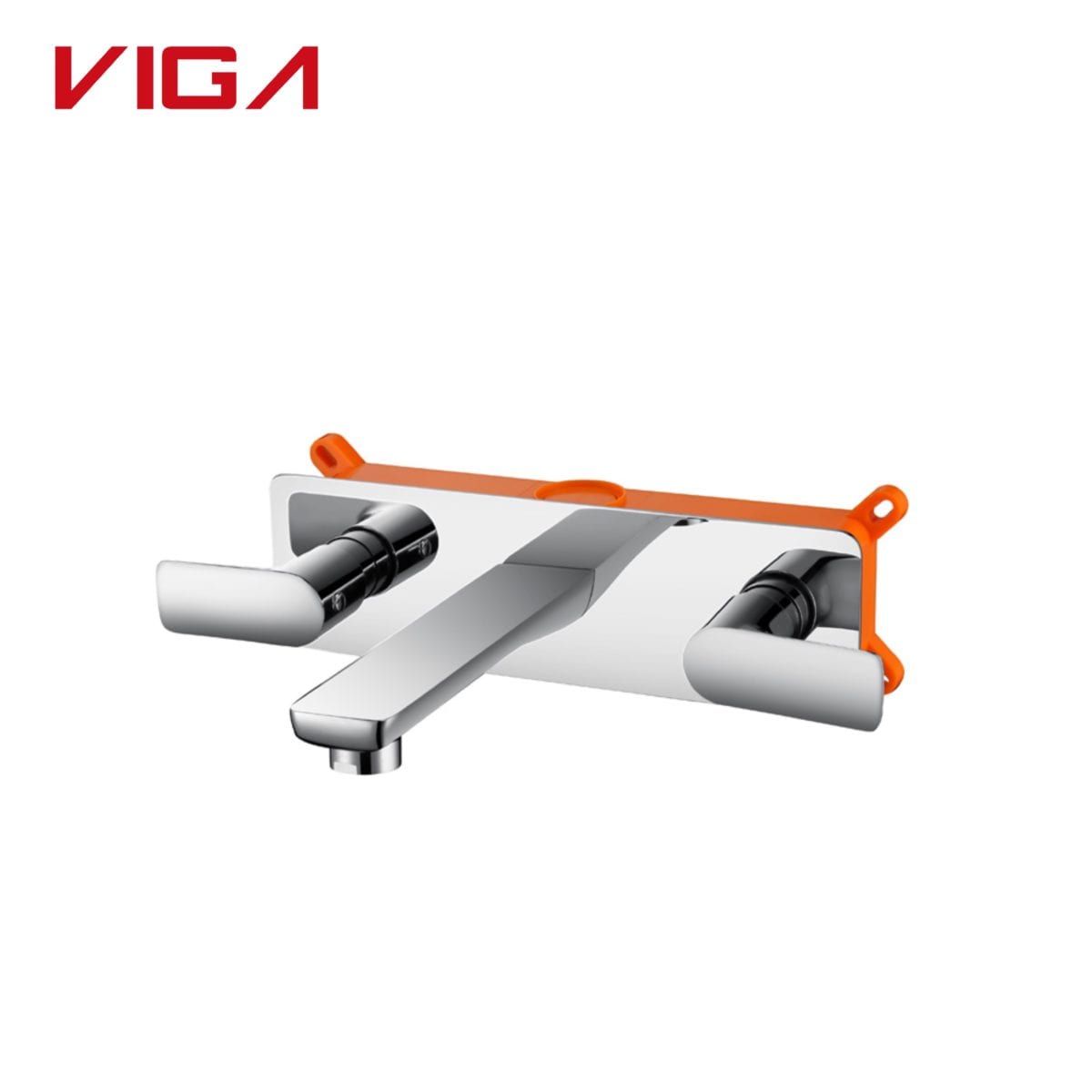 G1/2 Chrome Plated Two Handle Concealed Basin Mixer - VIGA Faucet ...