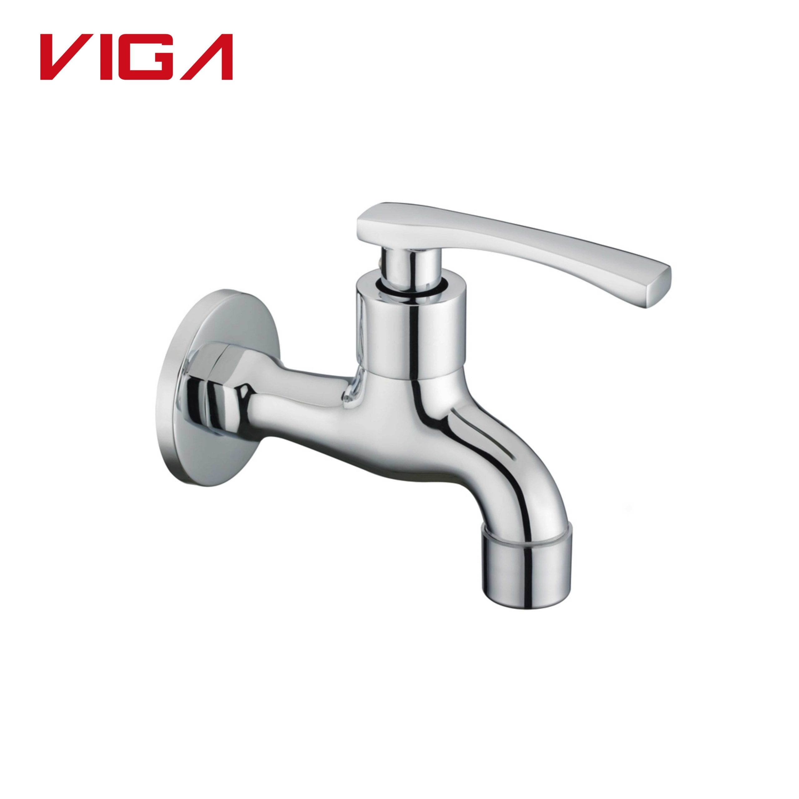Wall mounted Chrome Plated Single Cold Tap | VIGA Faucet