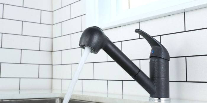 Matte Black Kitchen Faucet | Single Lever Biscuit Kitchen Faucet